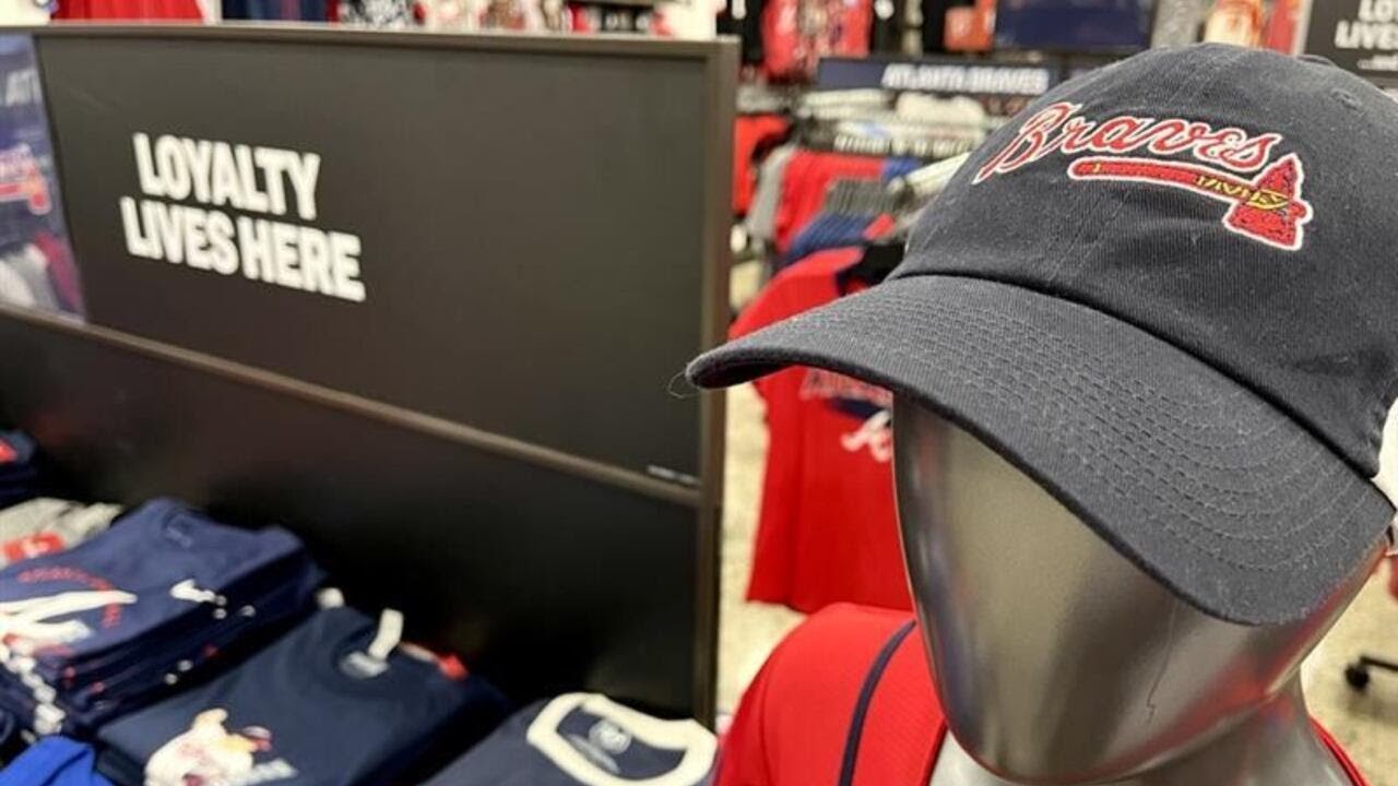 Braves merchandise available for Opening Day - YouTube