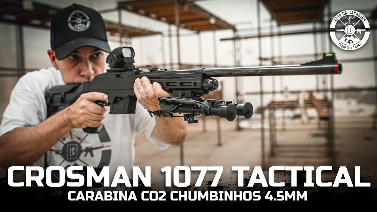 Carabina de Pressão CO2 Crosman 1077 Tactical 4.5mm - YouTube
