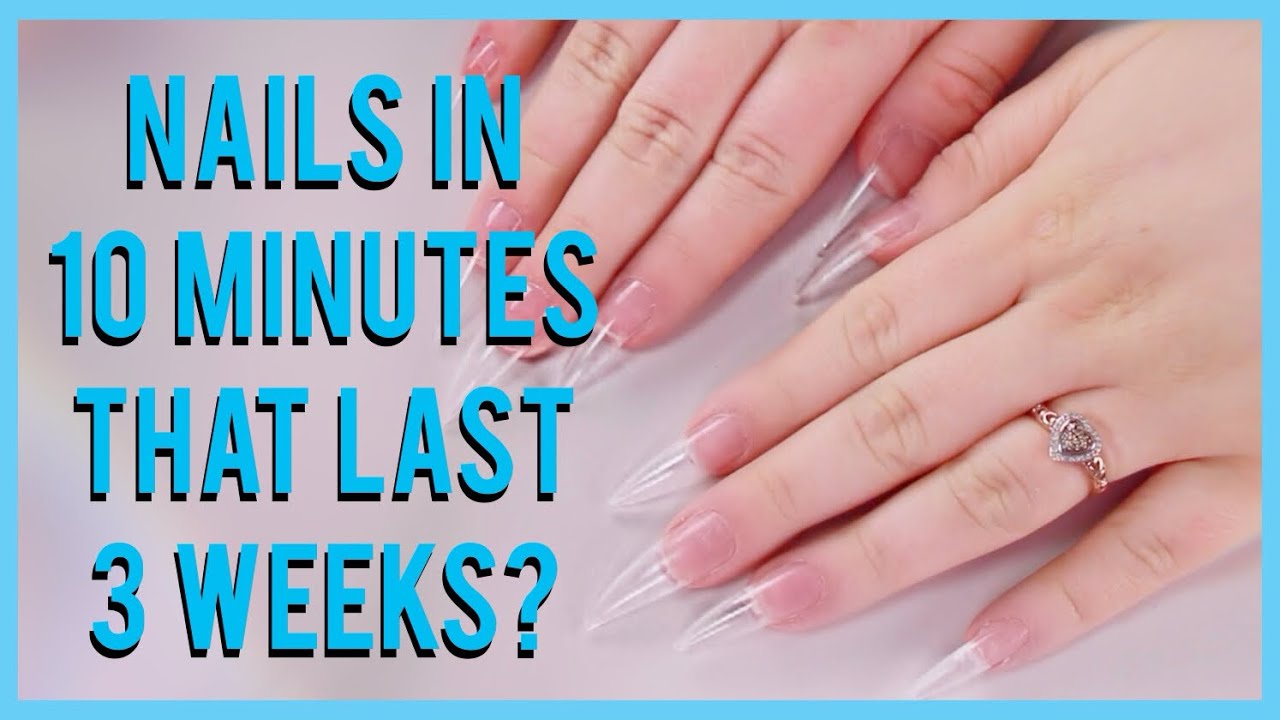 Trying Aprés GEL-X Nail System - YouTube