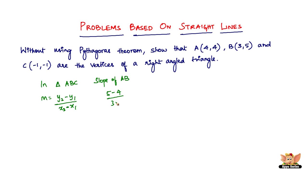 How to solve problems based on Straight Lines?-- Vol. 2/4 - YouTube