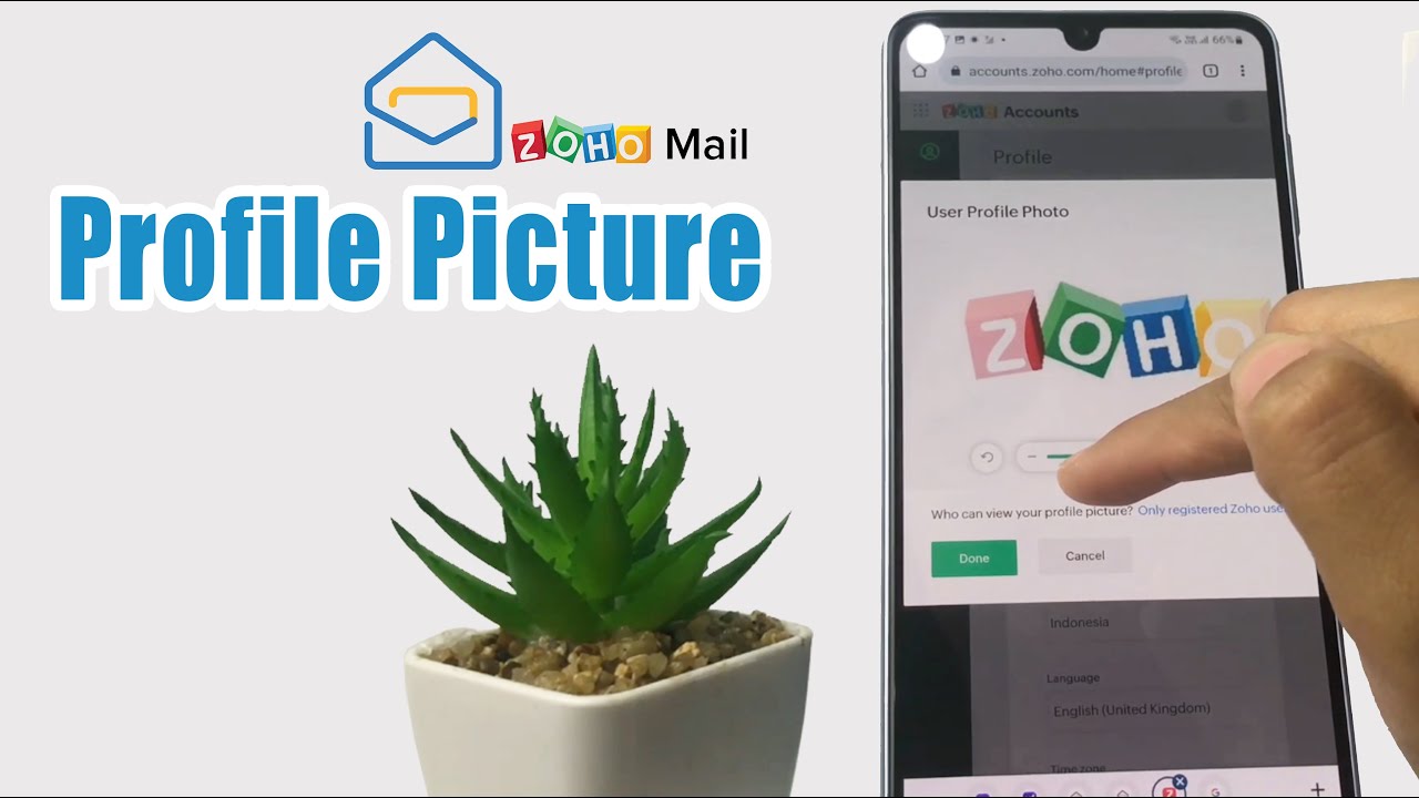 How To Change Profile Picture On Zoho Mail - YouTube