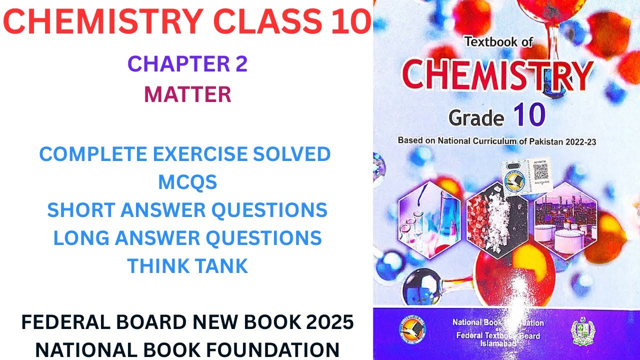Chemistry Class 10 Chapter 2 Complete Exercise New Book Federal Board ...