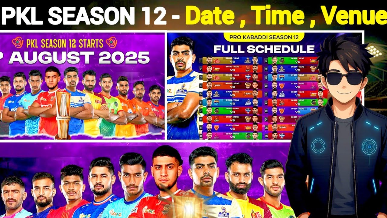 😱PKL SEASON 12:- Starting Date, Time, Venue Full Schedule🔥 #viral # ...