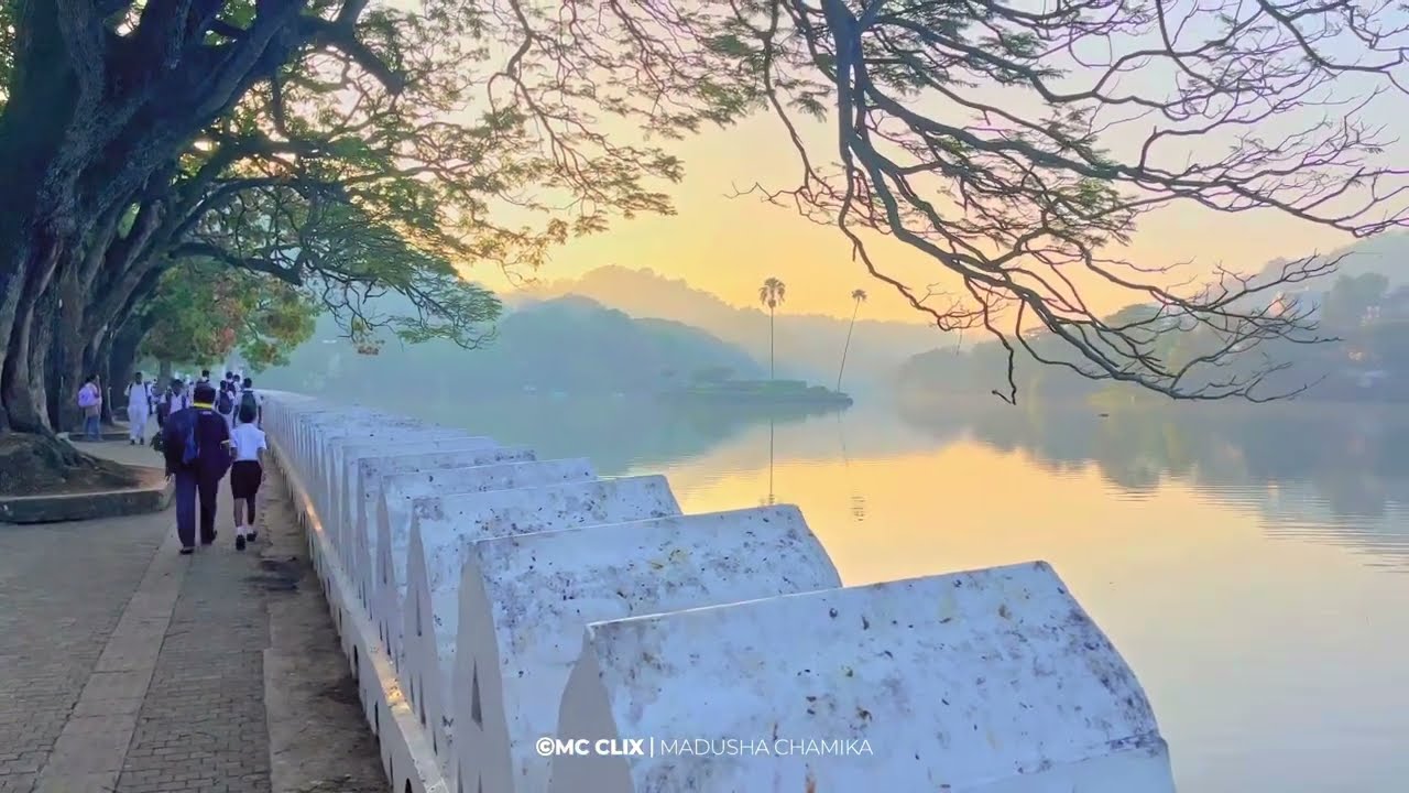 Good morning Kandy - Cinematic glimpse at early morning view of Kandy ...