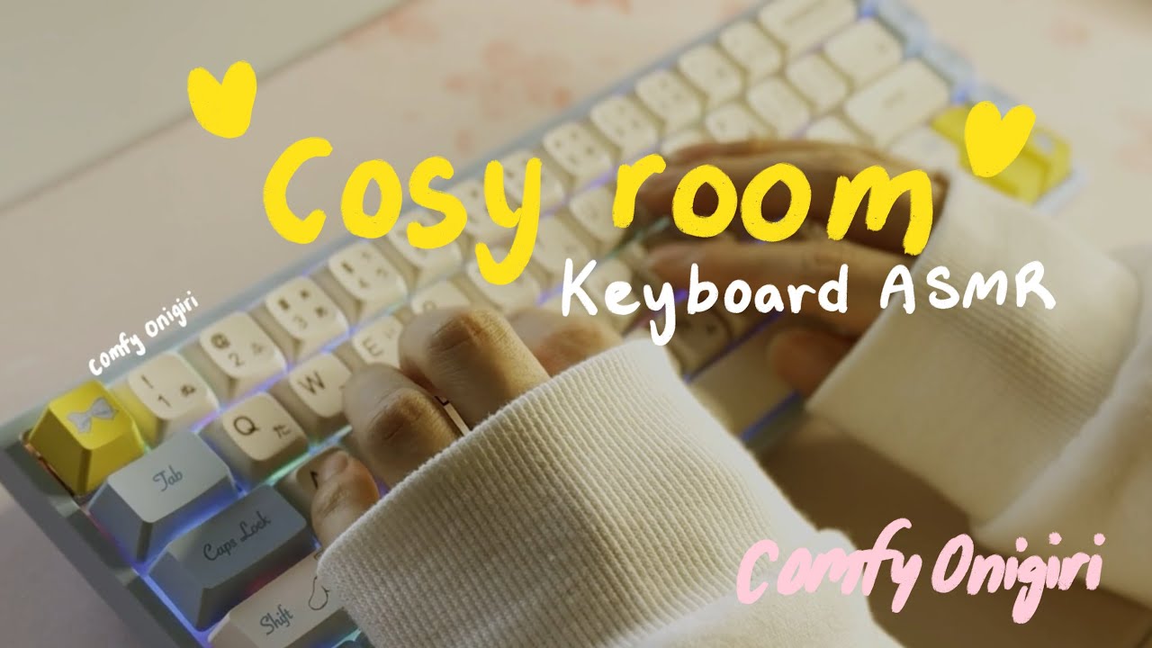 Cozy study room vibes 🧸 | 10 minutes | Clacky keyboard sounds | Comfy ...