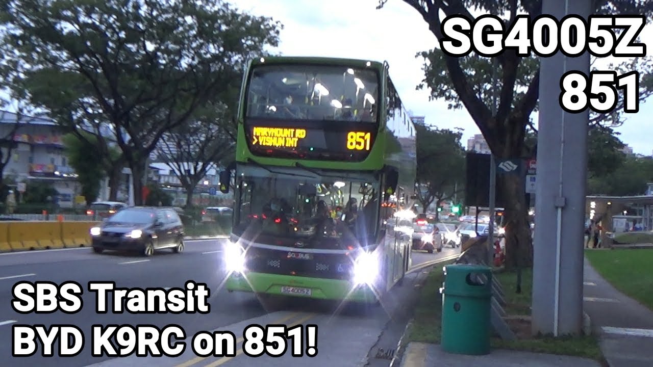 [SG4005Z | K9RC] SBS Transit Trunk 851 Ride - YouTube