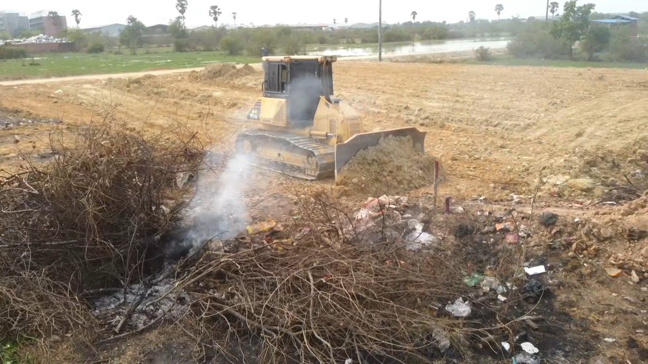Full Processing 2day of project showing Mighty Power Bulldozer Komatsu ...