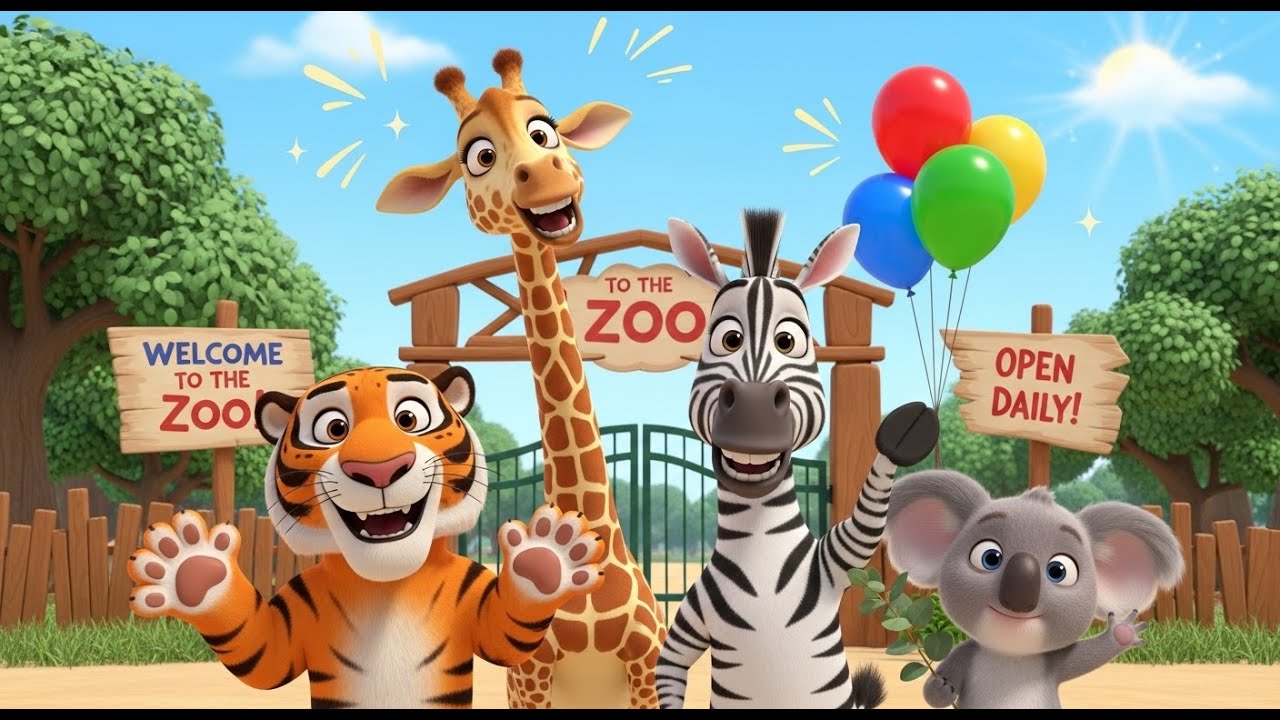 Let’s Visit the Zoo – Learn Animal Names! | Fun Nursery Rhyme Song for ...