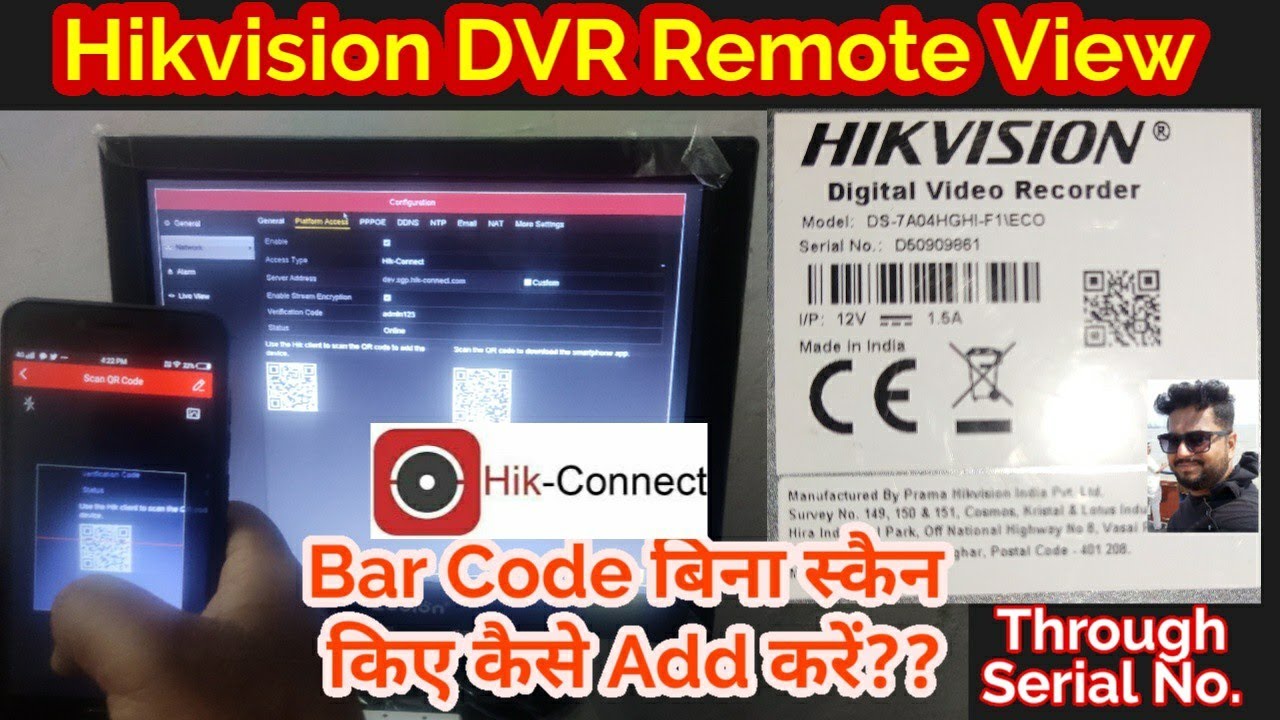 Hikvision DVR Remote View Through Serial Number! Hikconnect App DVR ...