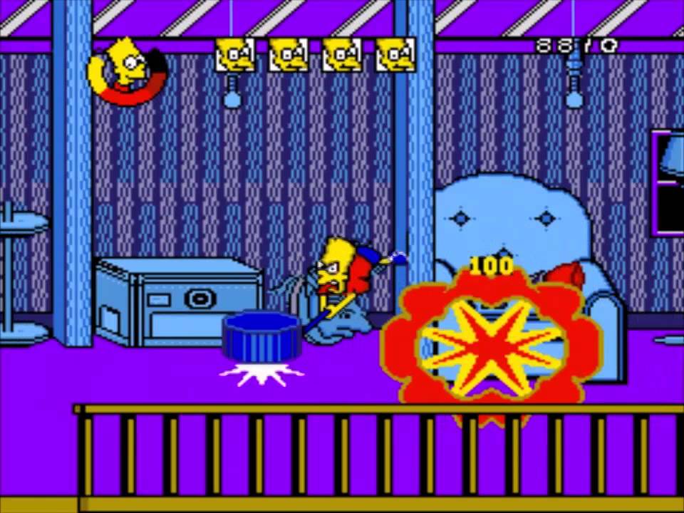[Sega Genesis] - Bart's Nightmare - Yellow Door - Itchy and Scratchy ...