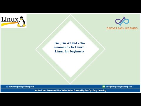 rm , rm -rf and echo commands In Linux | Linux for beginners - YouTube