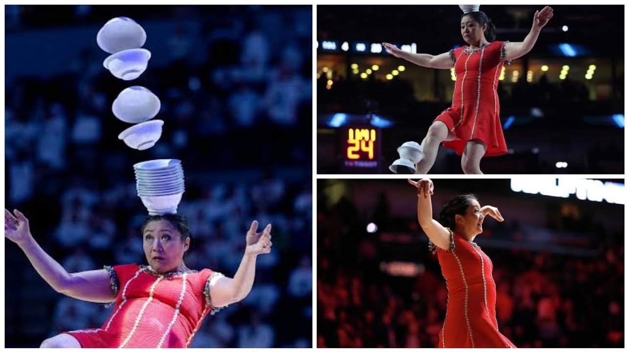 Red Panda Falls Off Unicycle During WNBA Halftime Show | Shocking ...