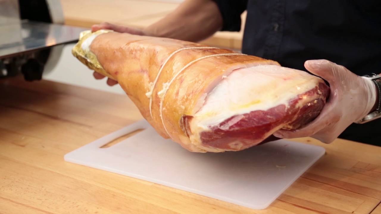 English Tutorial Discover the Origin Slicing Parma Ham - YouTube