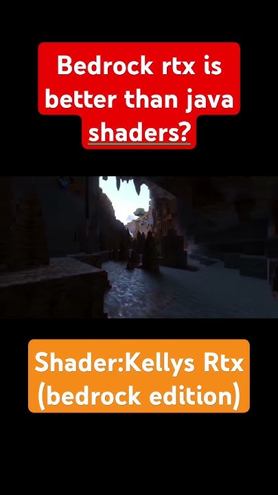 Minecraft bedrock shaders better than java shaders #minecraft #rtx #music #minecraftshaders ...