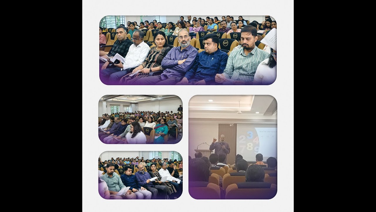 Faculty Development Programme | Prof. Sadagopan Rajesh - YouTube