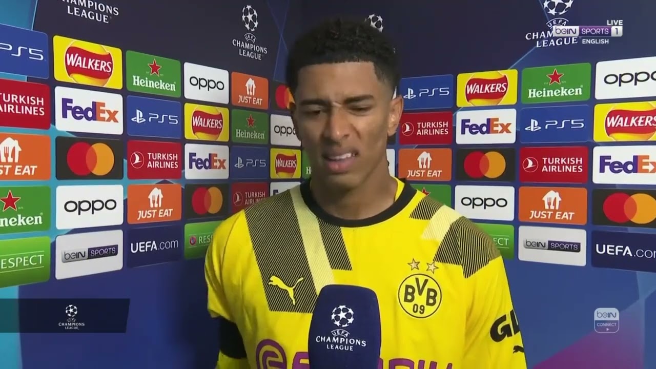 Manchester City vs Borrusia Dortmund 2-1 | Jude Bellingham post match ...