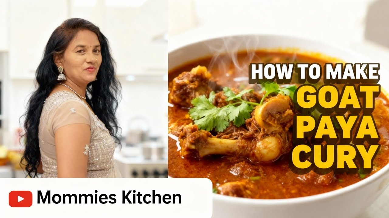 Goat Trotters Curry (Goat Paya) — Pressure Cooker Recipe - YouTube