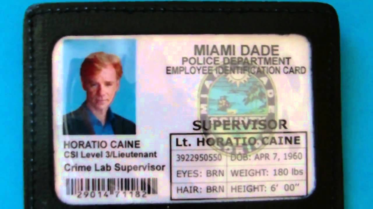 Csi Miami Detective Badge