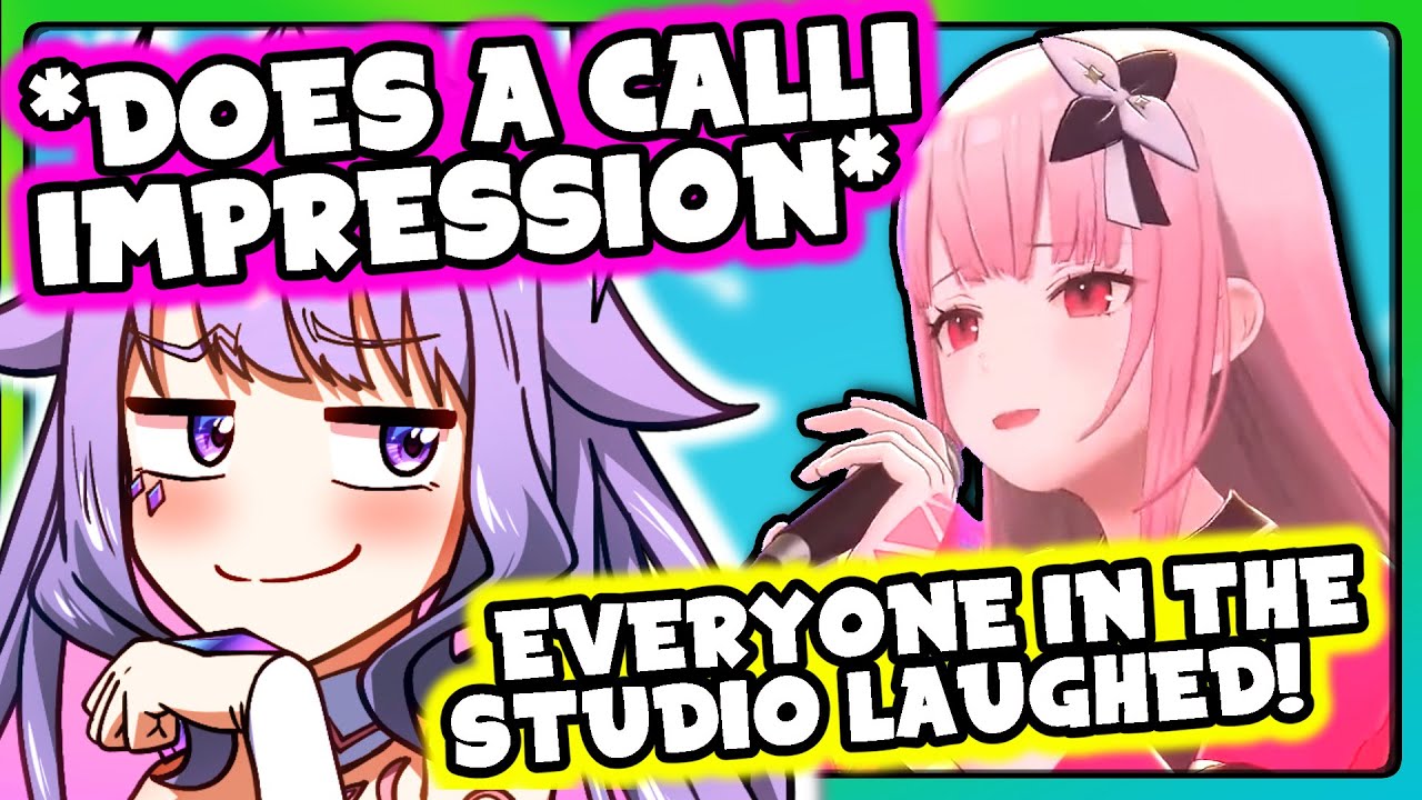 Biboo's impression of Calli cracked everyone up in the studio - YouTube