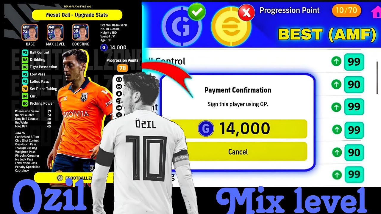 how to sign ozil in efootball 23.Max rating ozil in efootball 2023 ...
