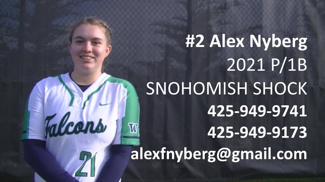 Alex Nyberg Softball Skills Video - YouTube