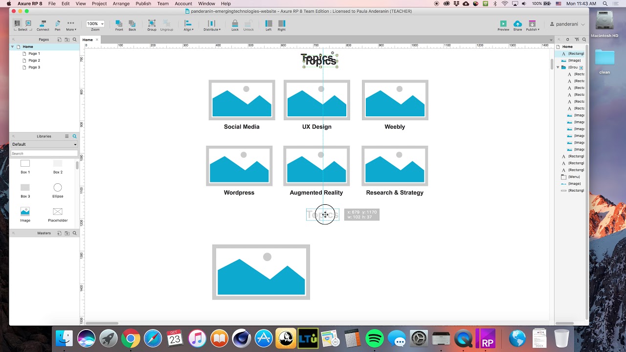Axure demo for creating a single page website - YouTube