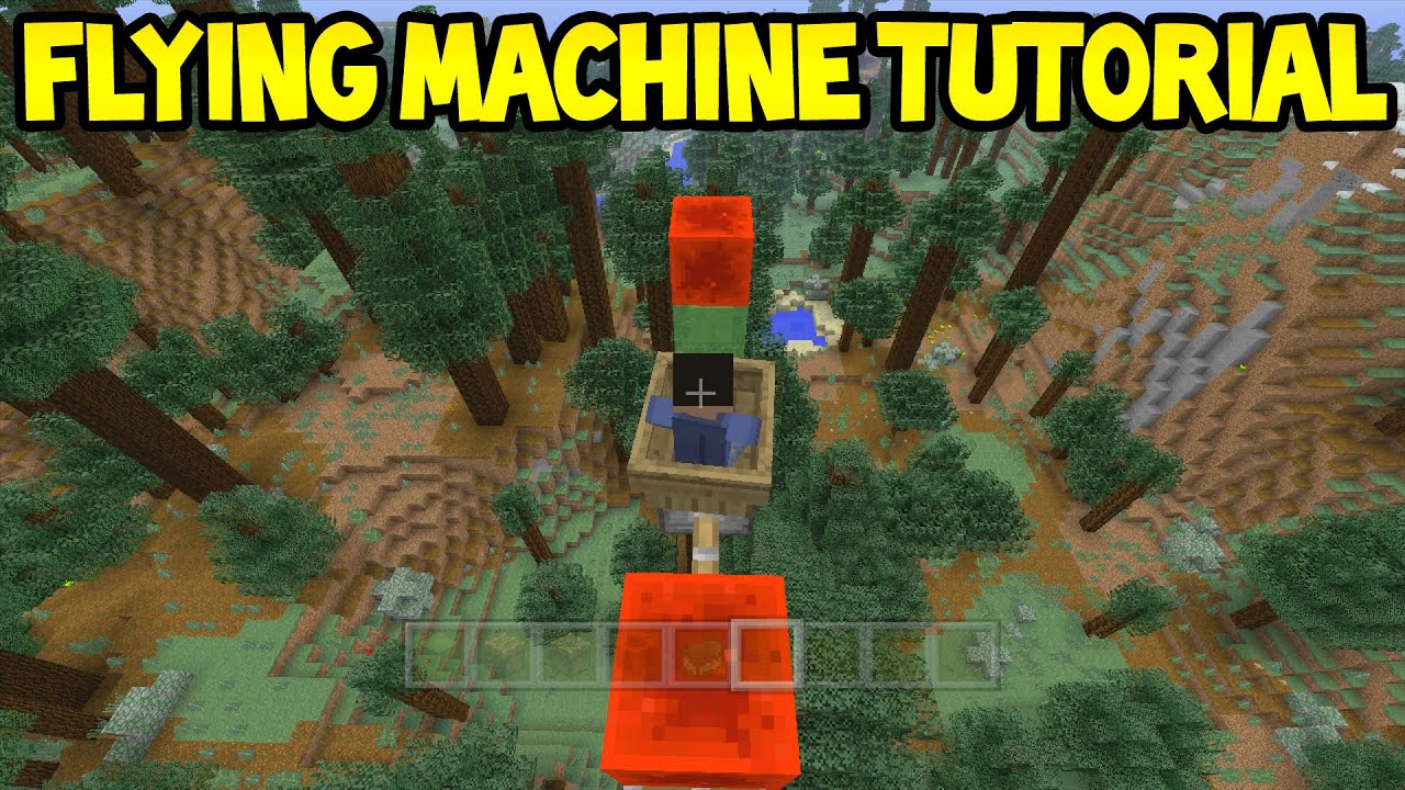 Minecraft (Xbox360/PS3) - TU31 Slime Flying Machine! - Easy Tutorial ...