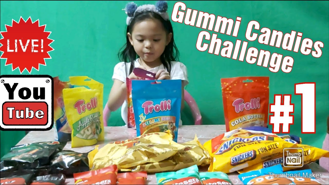 Gummi Sour Candies Challenge - YouTube