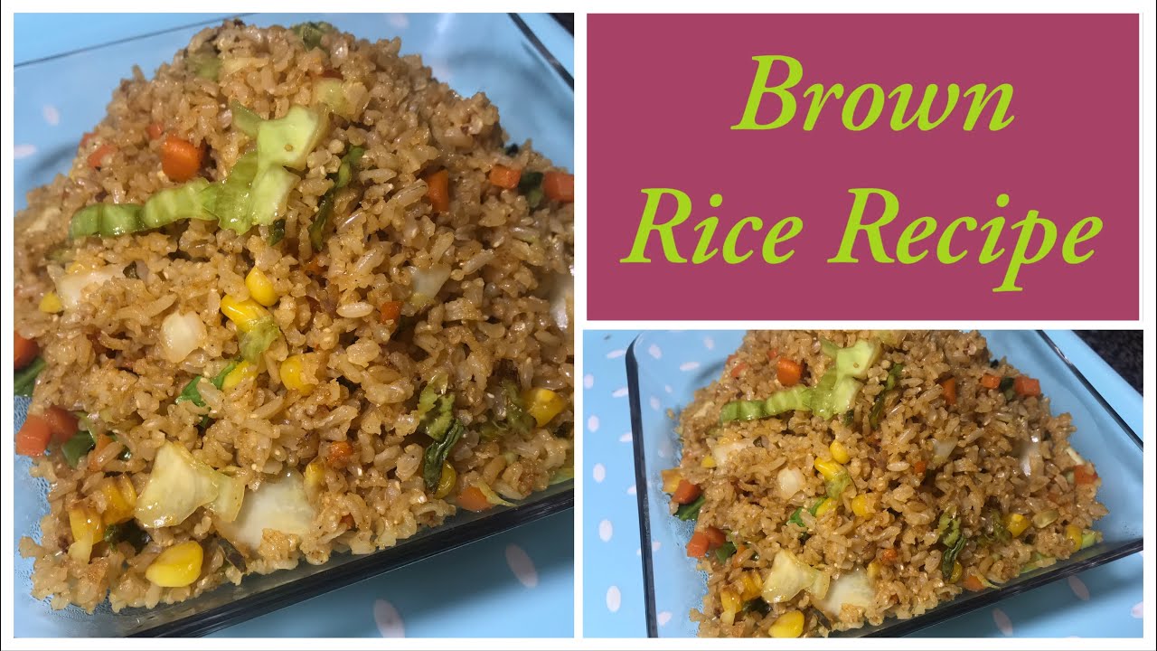 Veg Fried Rice | Brown Rice Recipe | my kitchen my cuisine - YouTube