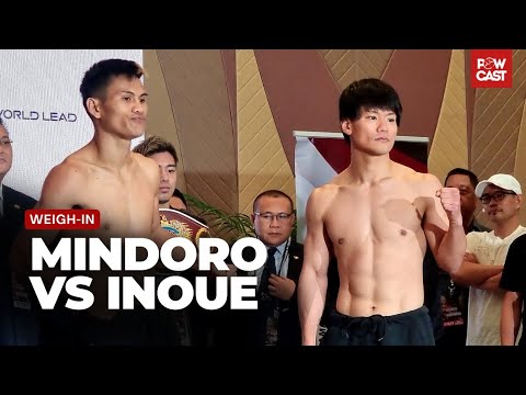 Weljon Mindoro vs Takeshi Inoue Official Weigh-in | Quadro Alas ...
