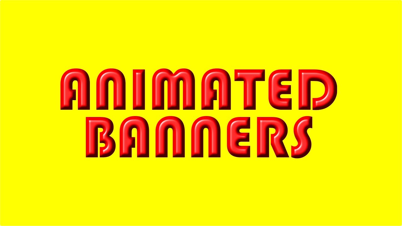 Easy Animated Banners Process - YouTube