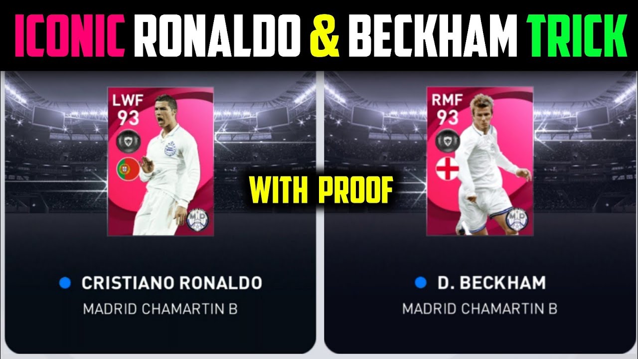 How To Get Iconic CRISTIANO RONALDO & DAVID BECKHAM From Iconic Moment ...