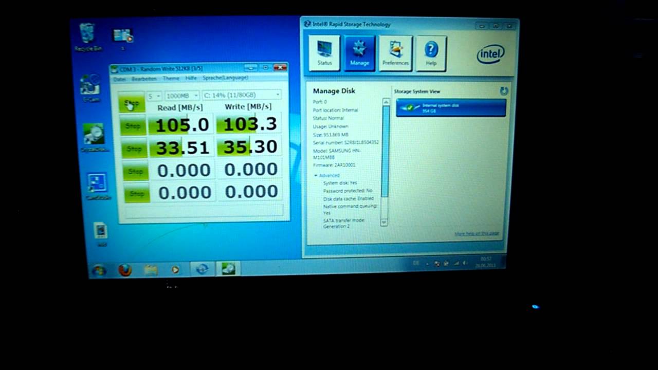 1TB HDD (HN-M101MBB) for netbook, notebook or PS3 - speed test - YouTube