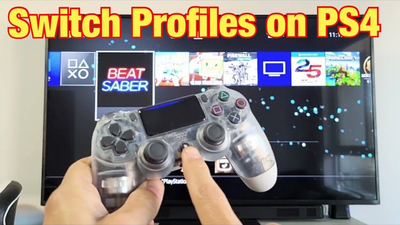 PS4: How to Switch User Profiles - YouTube