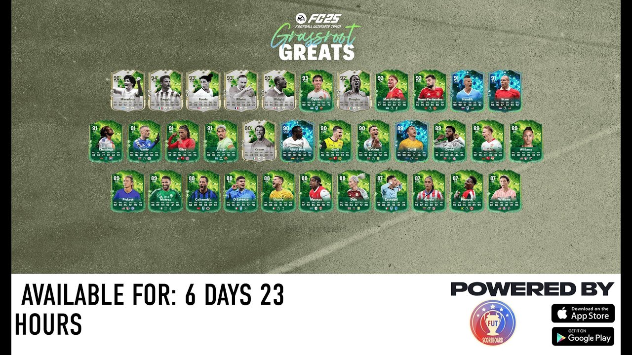 GRASSROOTS GREATS PROMO & CHAMPS FINALS LIVE | FC 25 ULTIMATE TEAM # ...