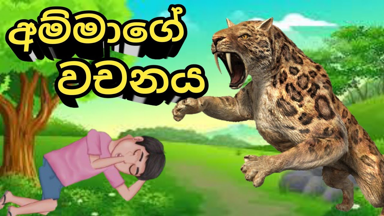 Ammage wachanaya/අම්මාගේ වචනය/Amma/Lama kathandara/Cartoon /Sinhala ...