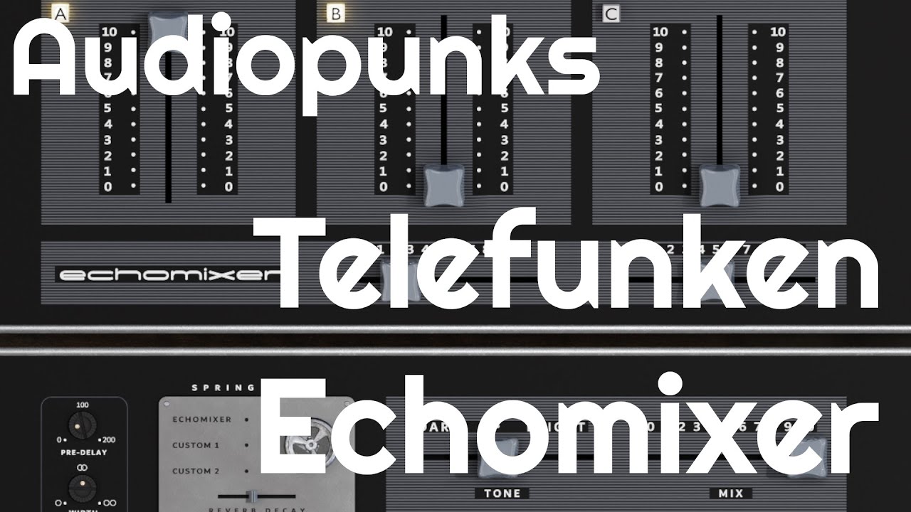 Telefunken® Echomixer Germanium Distortion / Spring Reverb by Audiopunks (No Talking) - YouTube