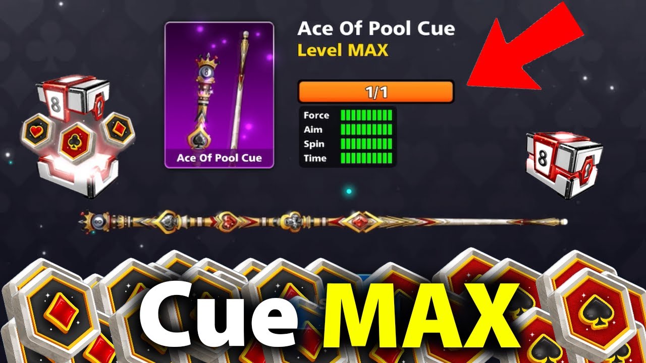 8 Ball Pool - Ace of Pool Cue Level MAX 😱😱 Epic Game - YouTube