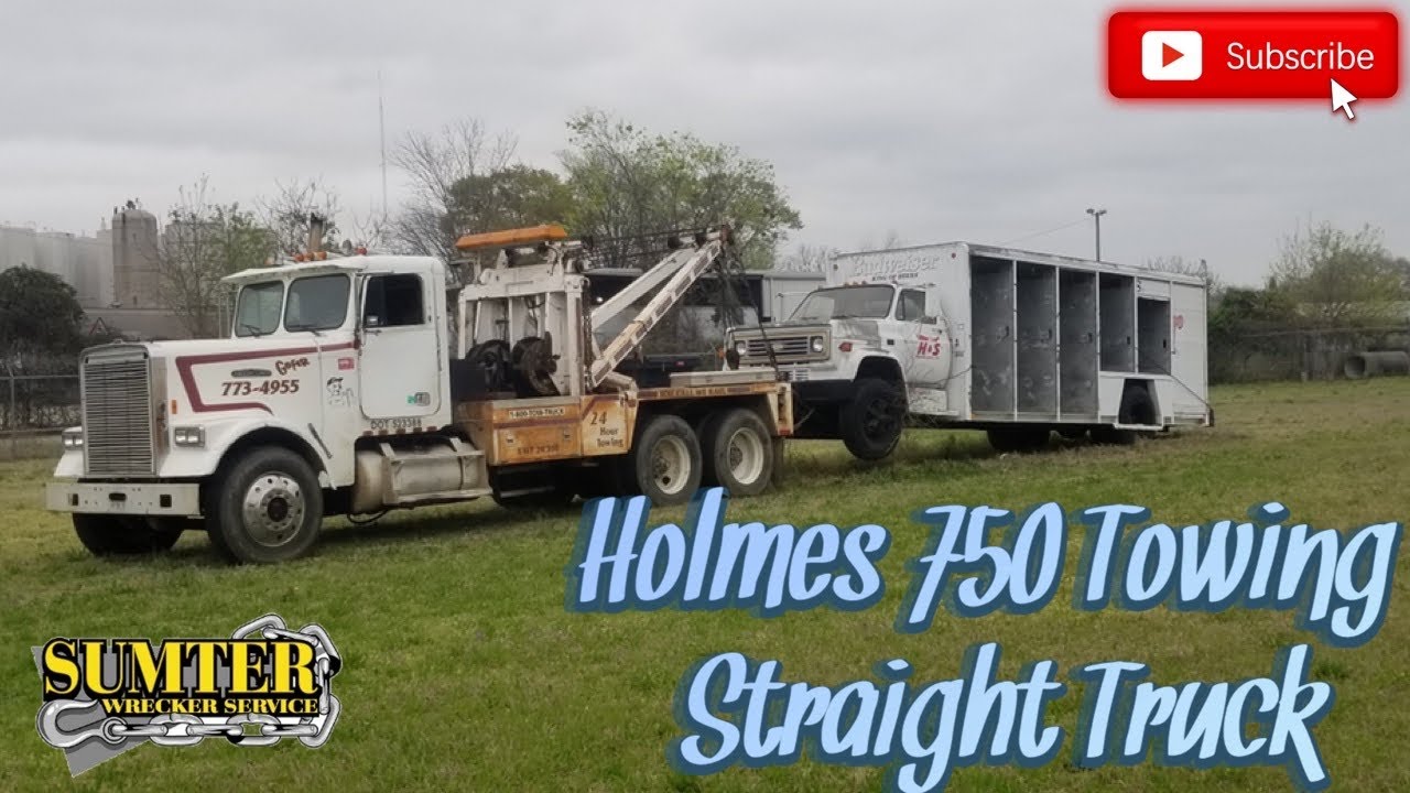 Holmes 750 Towing Straight Truck - YouTube