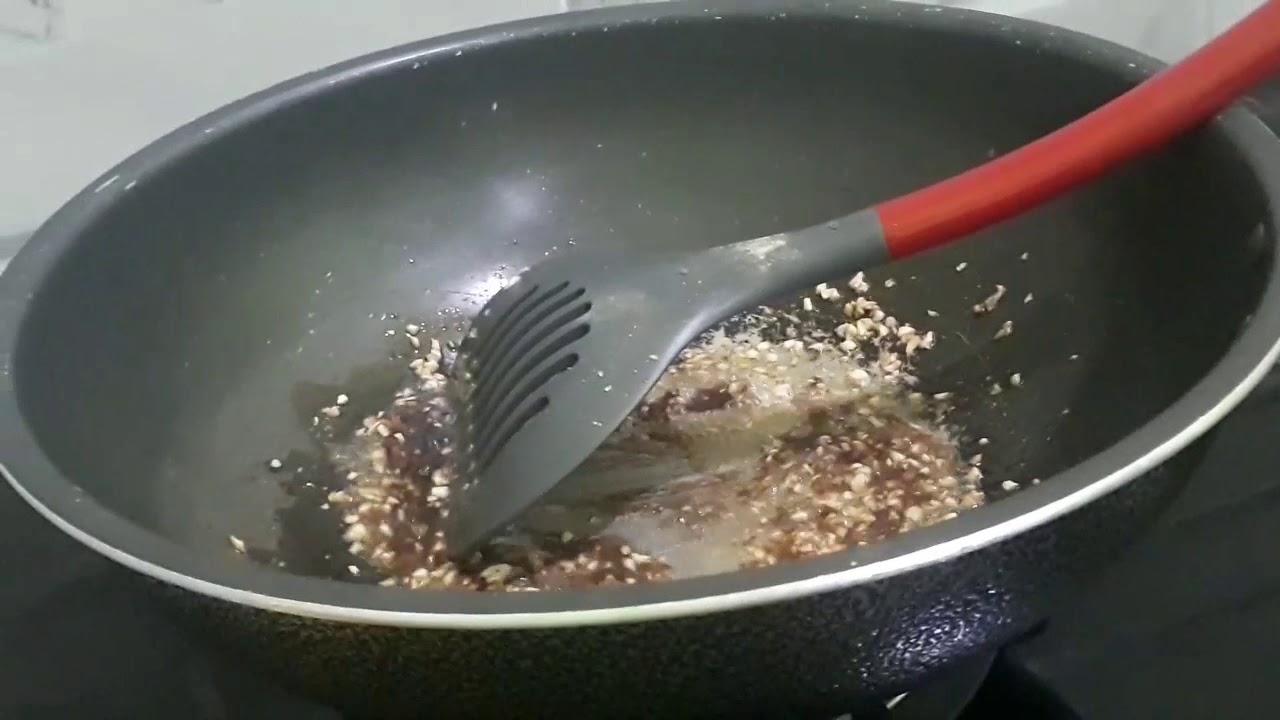 Sawi pok coy ayam cincang - YouTube