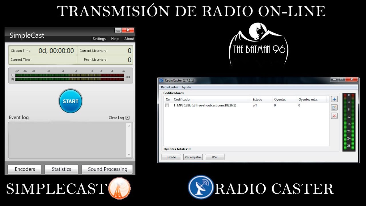 Transmisión de Radio Online con SimpleCast y Radio Caster usando ...