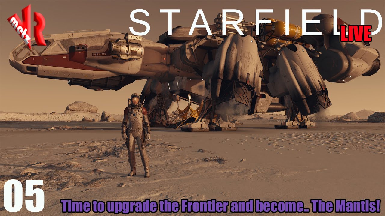 Starfield LIVE! Fresh Playthrough! Episode 5 'Lair of the mantis' - YouTube