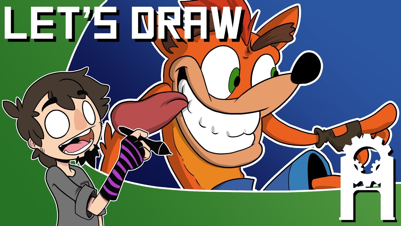 Let's Draw - Crash Bandicoot - YouTube