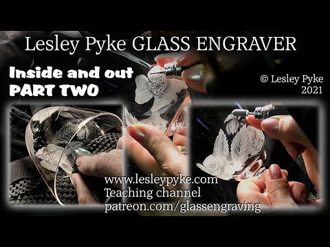 Glass engraving tutorial for beginners - Hand engraving inside and ...