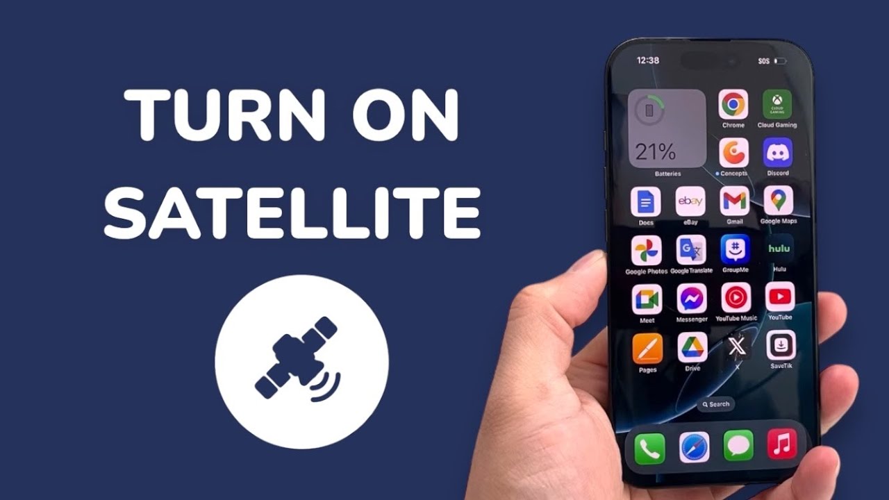 How To Turn On Satellite Access on iPhone - YouTube