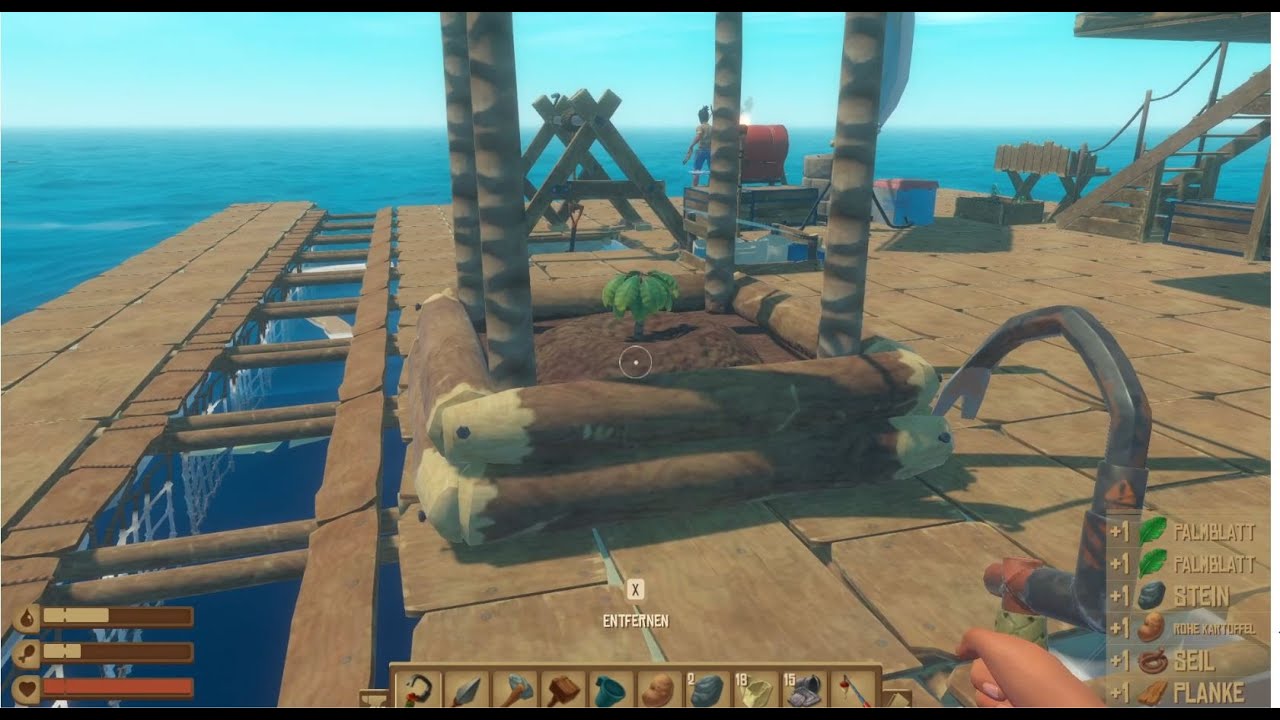 Raft 010 Eigenes Holz Auf Dem Floß Youtube