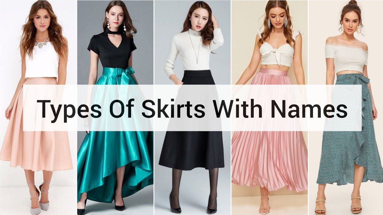 Types Of Skirts With Names | Fashion Lookbook - YouTube