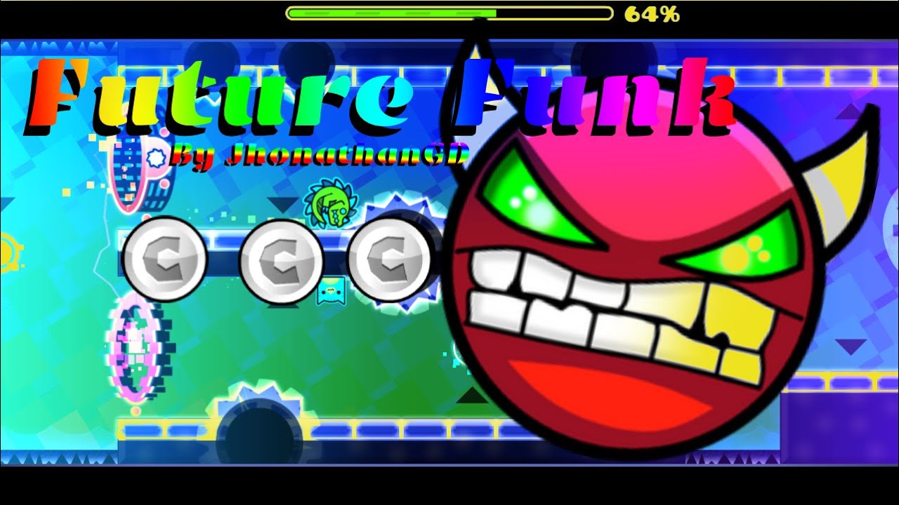 Future Funk 100% by JhonathanGD Geometry Dash 2.2 | L de Leo - YouTube