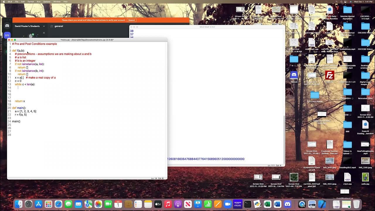 Pre and Post Conditions Example - YouTube