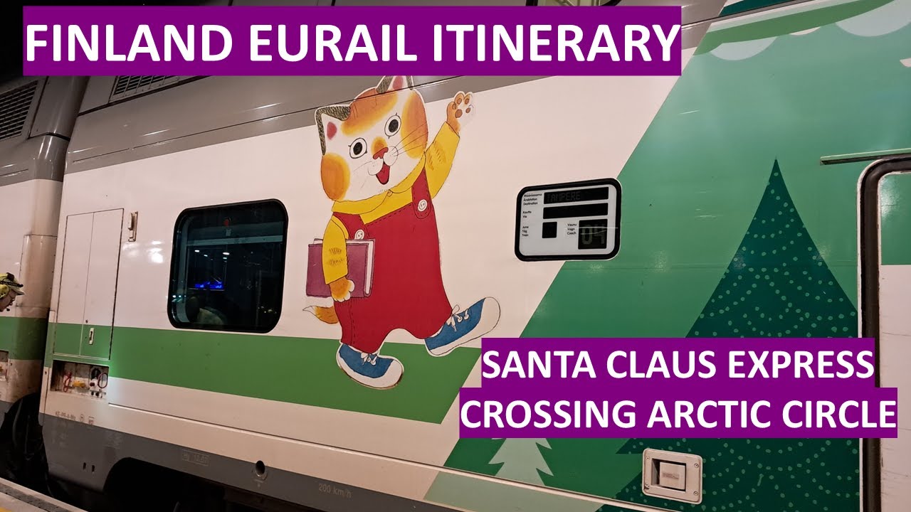 Finland Eurail Itinerary with Santa Claus Express crossing Arctic ...